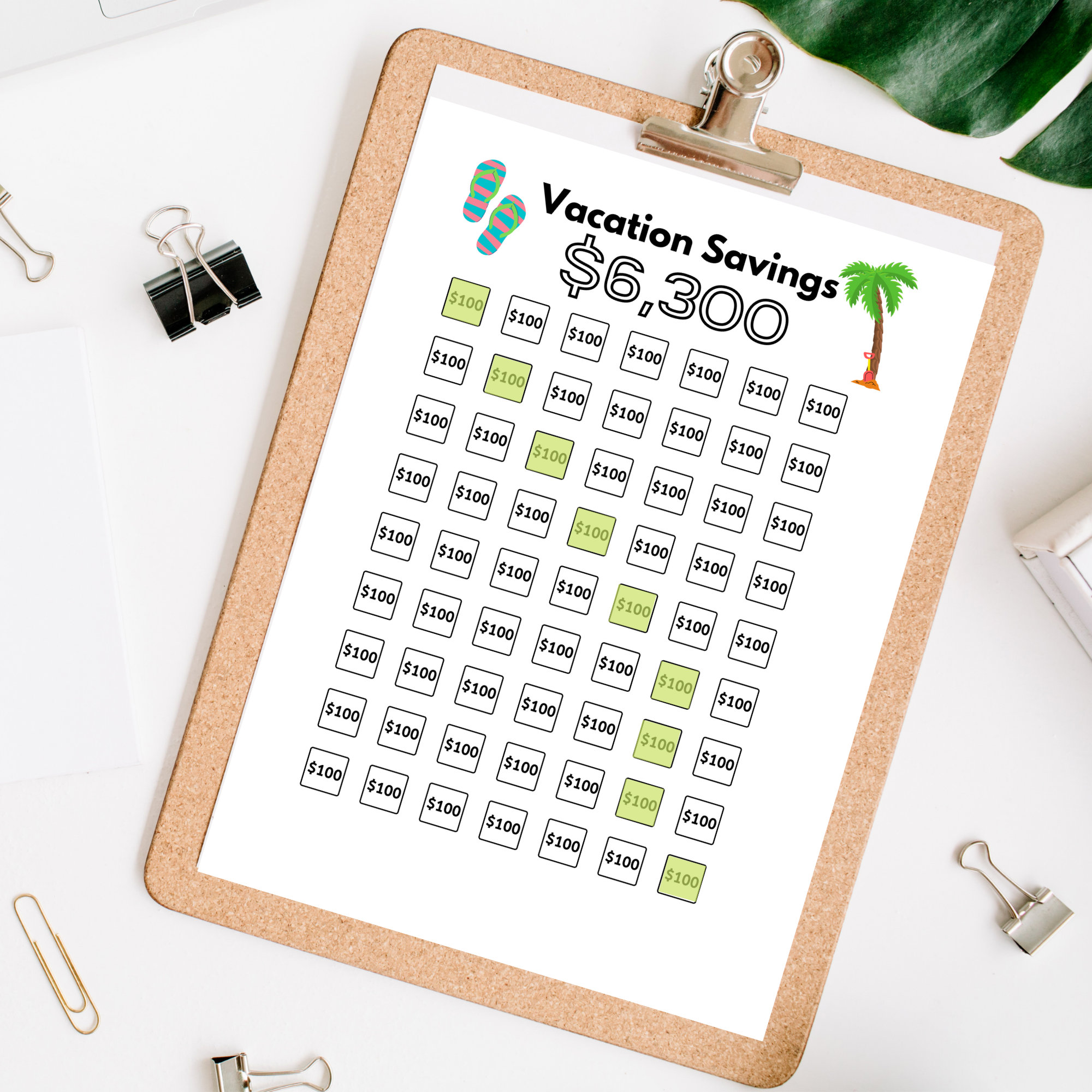 Vacation Fund Savings Tracker Printable, Vacation Savings, Sinking ...