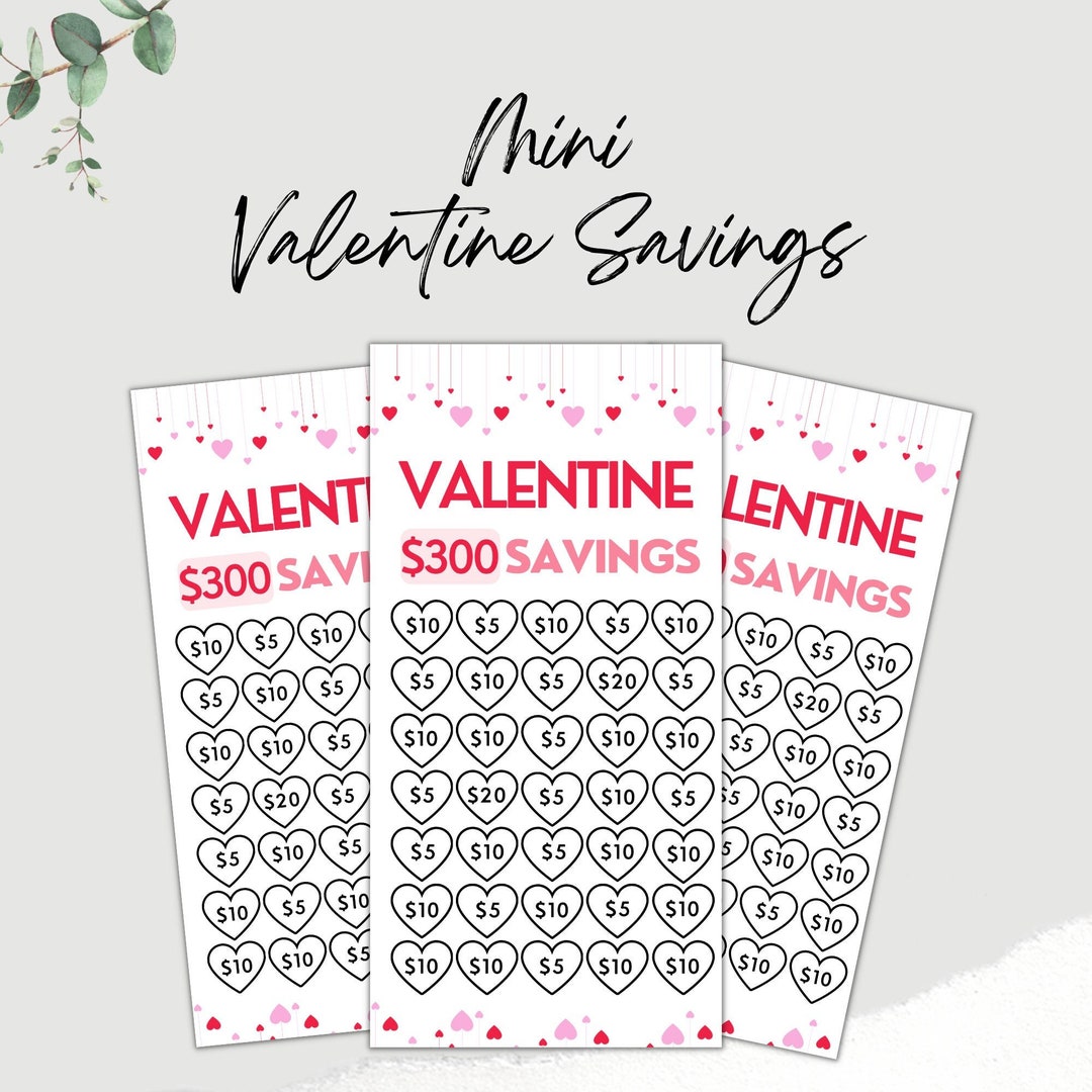 Mini Valentine Savings Challenge, February Savings, Savings Challenge ...