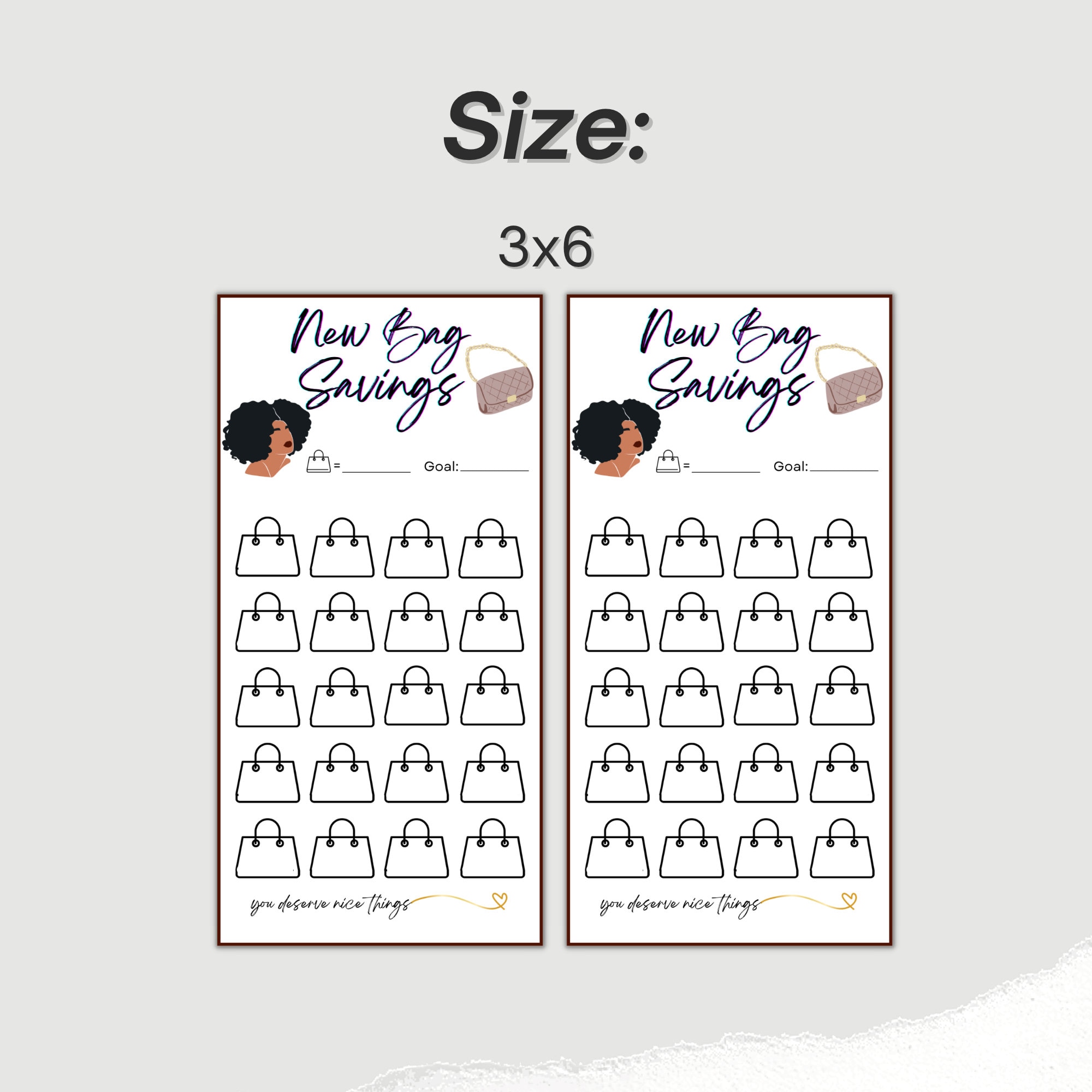 New Bag Savings, Mini Savings Tracker, Cash Budgeting, Saving Printable ...