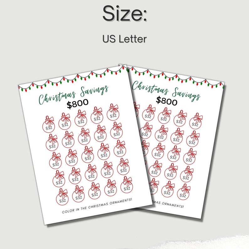 Christmas Savings Challenge, Christmas Funds, Christmas Savings Goal ...