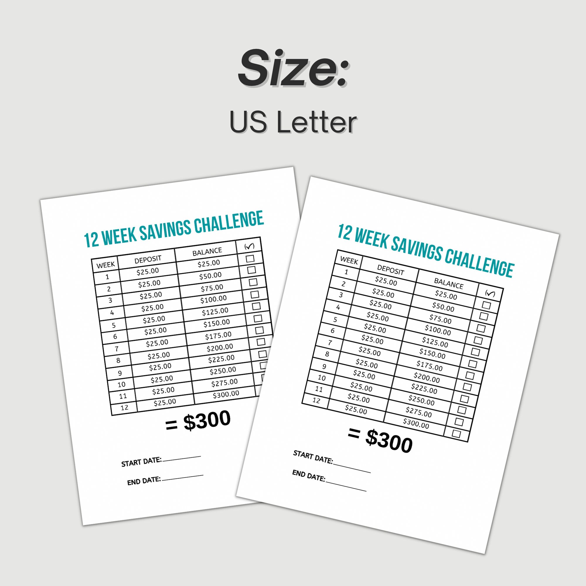 12 Week Savings Challenge, Savings Challenge, Saving Money, Savings ...