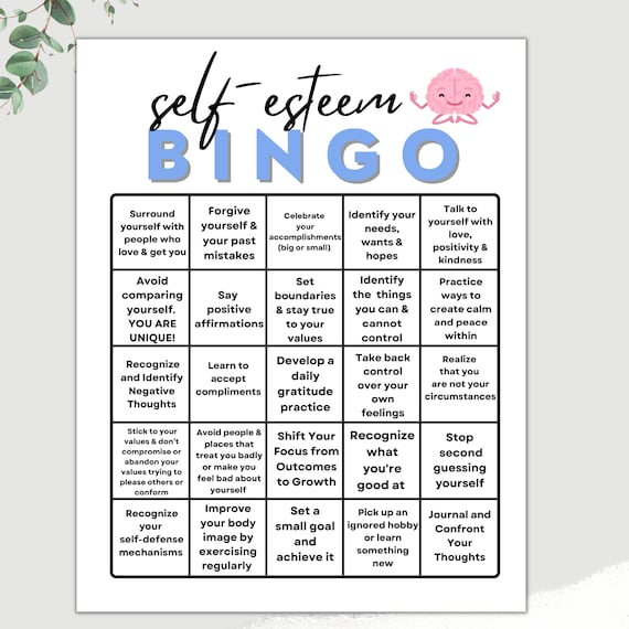 Health & Wellness BINGO Challenge Printable Activity Wellness BINGO ...