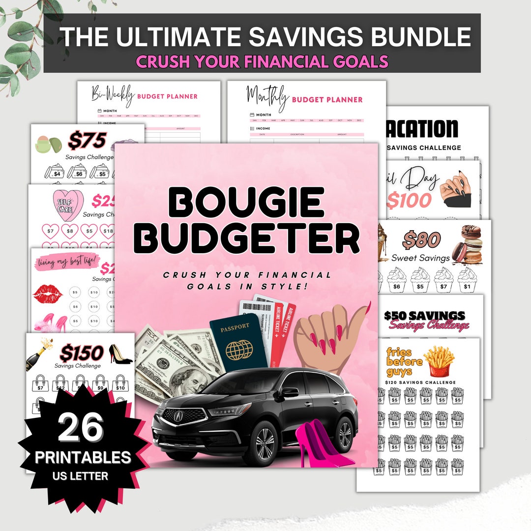 Bougie Budgeting, Saving Challenge, Cash Savings,money Challenge ...