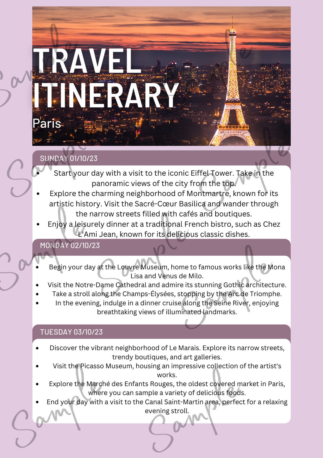 Customized Personalized Travel Itinerary - Tailored to Your Dream ...