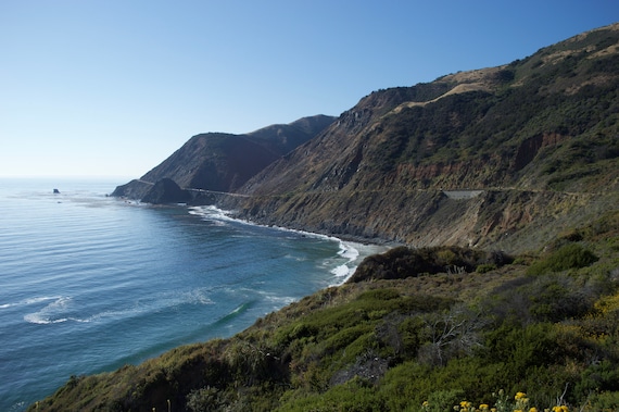 Cliffside View Landscape Oceanic View Fine Art Print Wall - Etsy