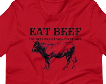 Eat Beef T Shirt | Etsy
