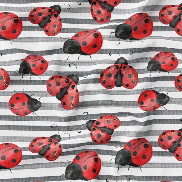 Ladybug Fabric - Etsy