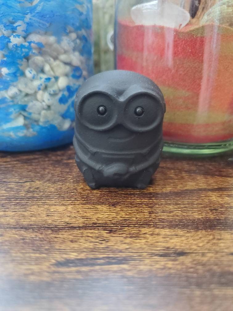 Obsidian Crystal Minion Figurine, Grounding Stone - Etsy