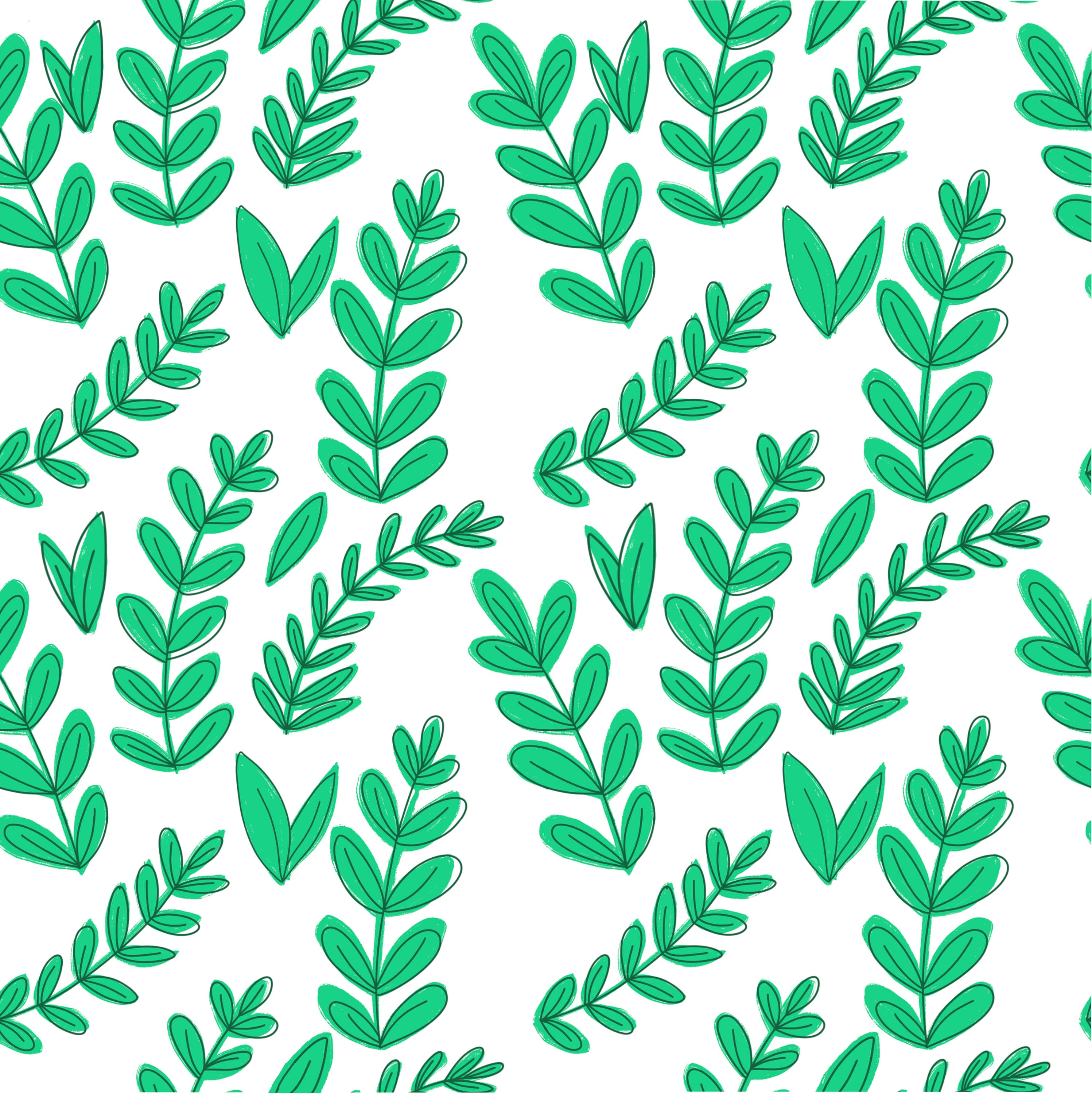 Leaf Pattern Digital Art, Jpeg, Svg File - Etsy