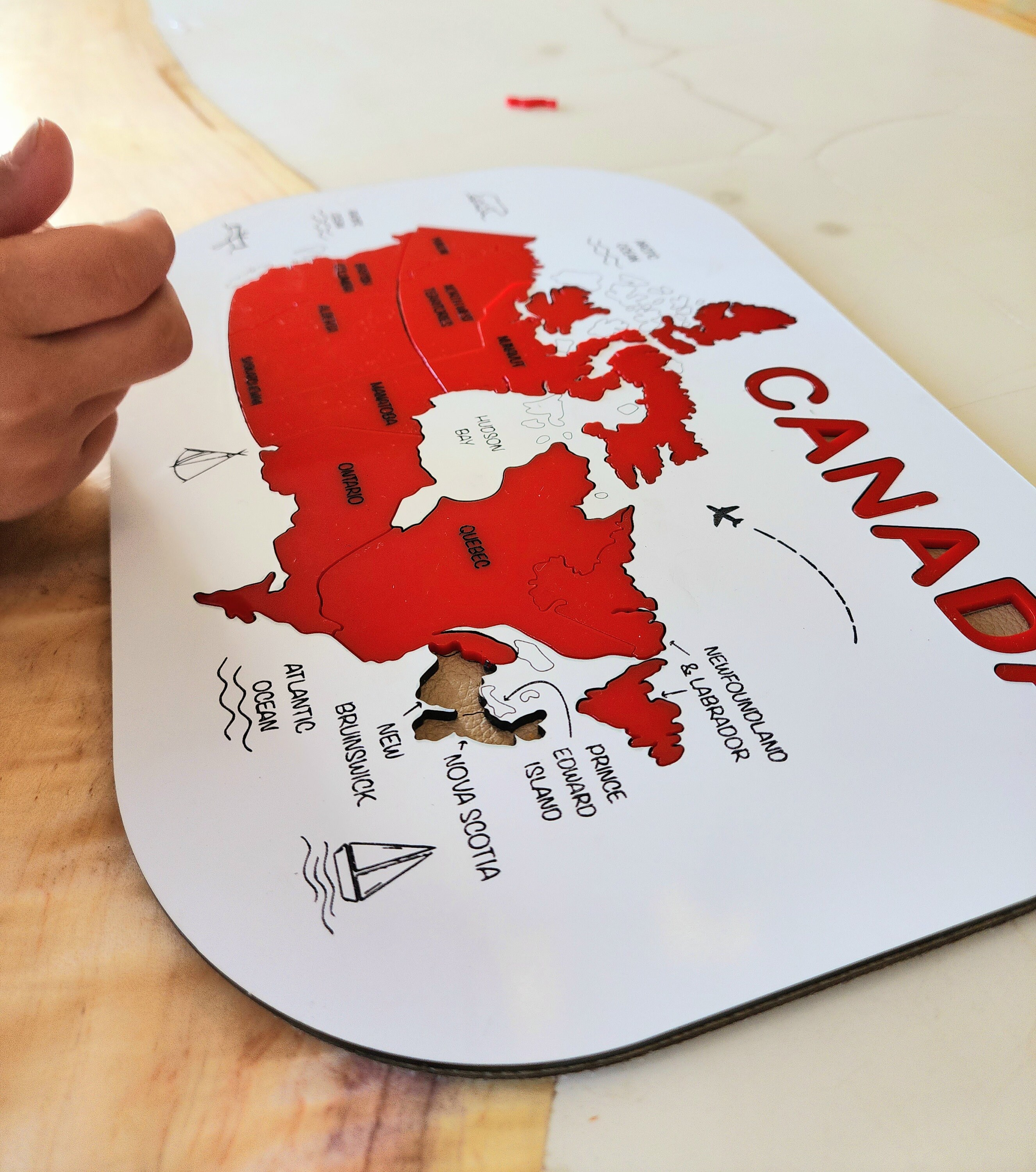 Kids Map Puzzle SVG, Map of Canada Puzzle, Education School Toys ...