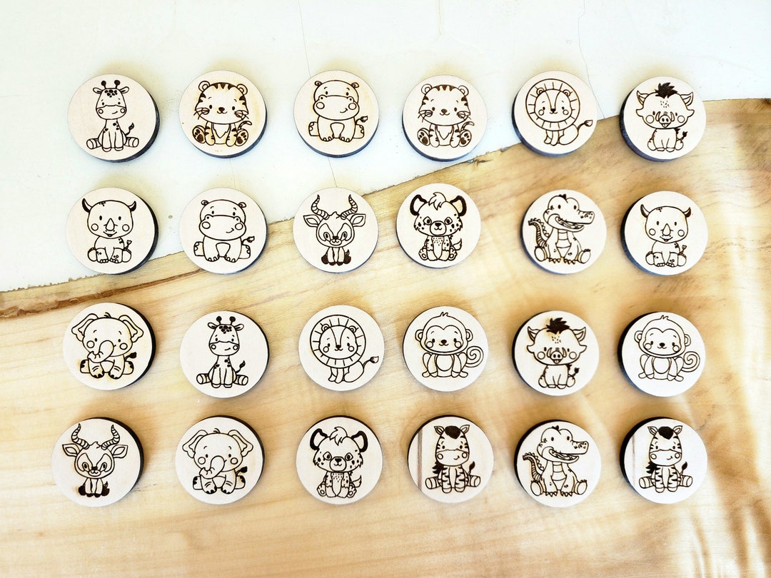 Kids Memory Game, Digital File SVG Memory Game, African Safari Memory ...