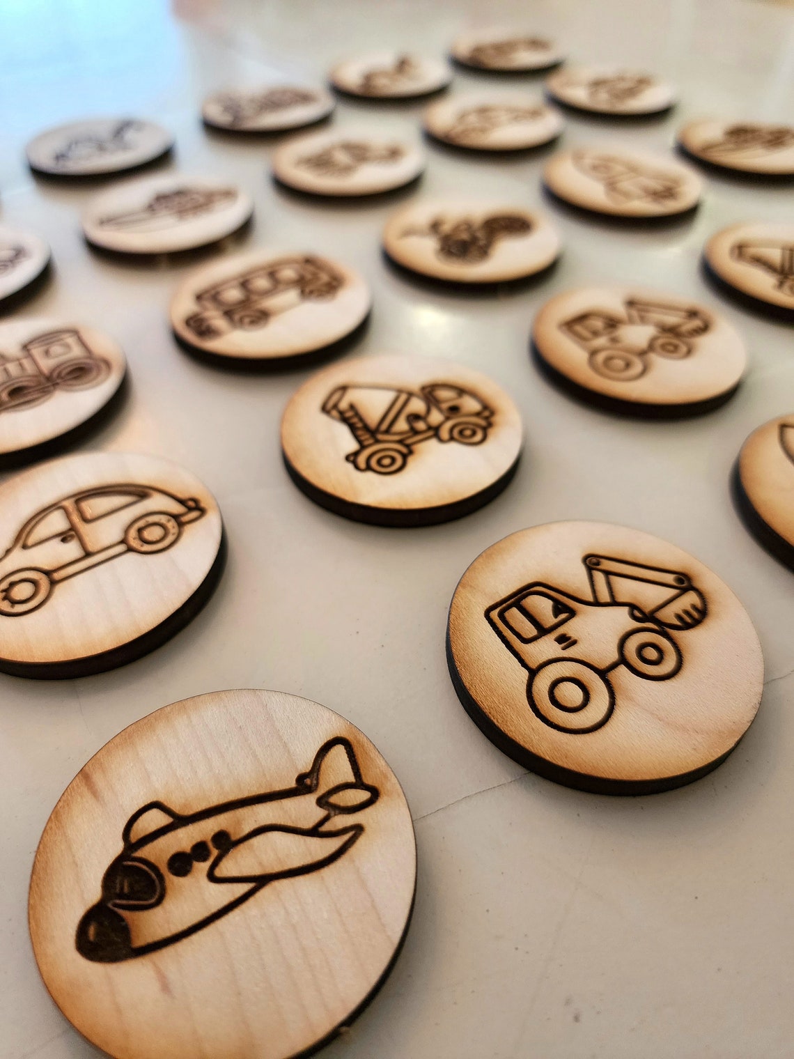 Laser Printable Vehicle Memory Game SVG FILE Kids Game - Etsy Australia