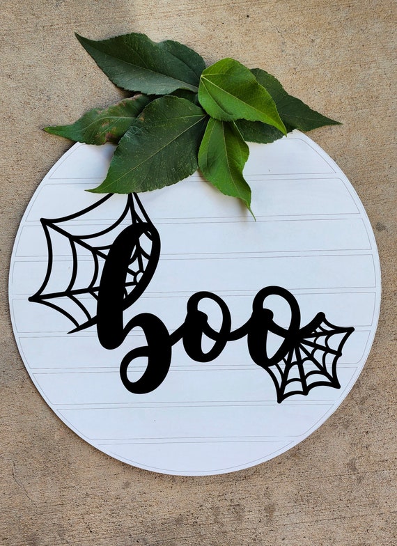 Halloween Door Sign Clip Art Wall Decor Digital File SVG - Etsy