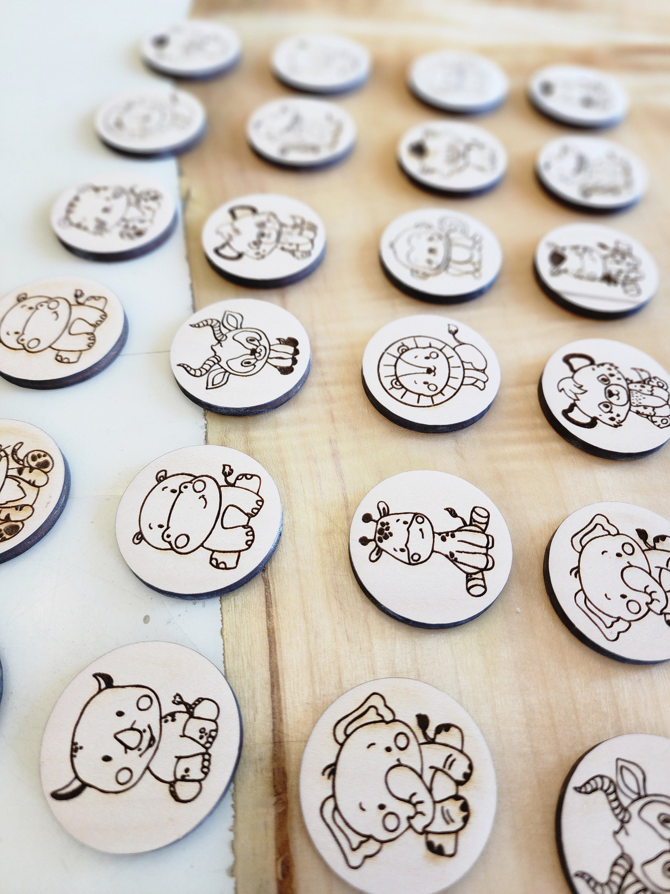 Kids Memory Game, Digital File SVG Memory Game, African Safari Memory ...