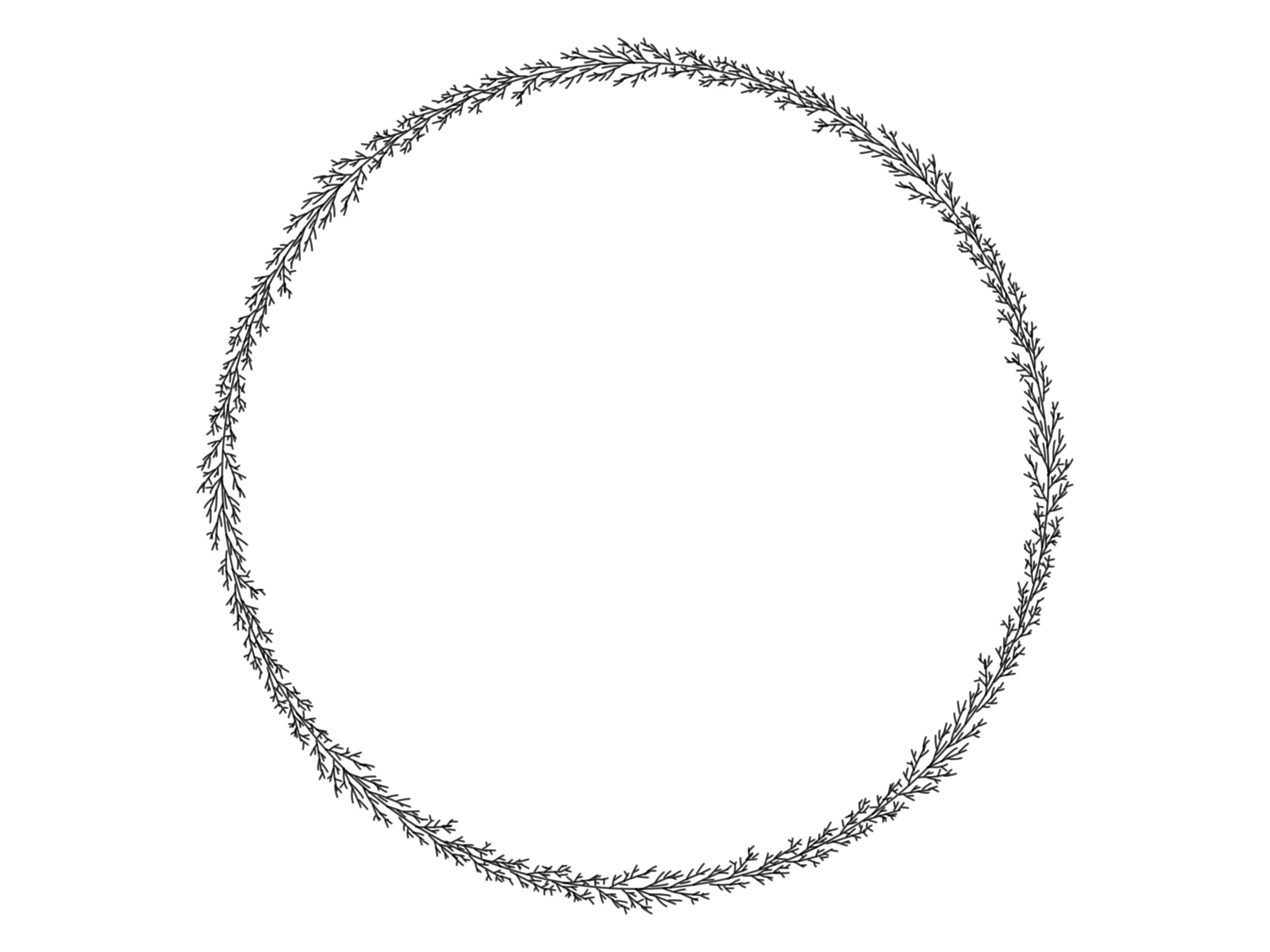Wreath Clip Art Bundle, SVG Download, Engravable Wreath Drawings ...