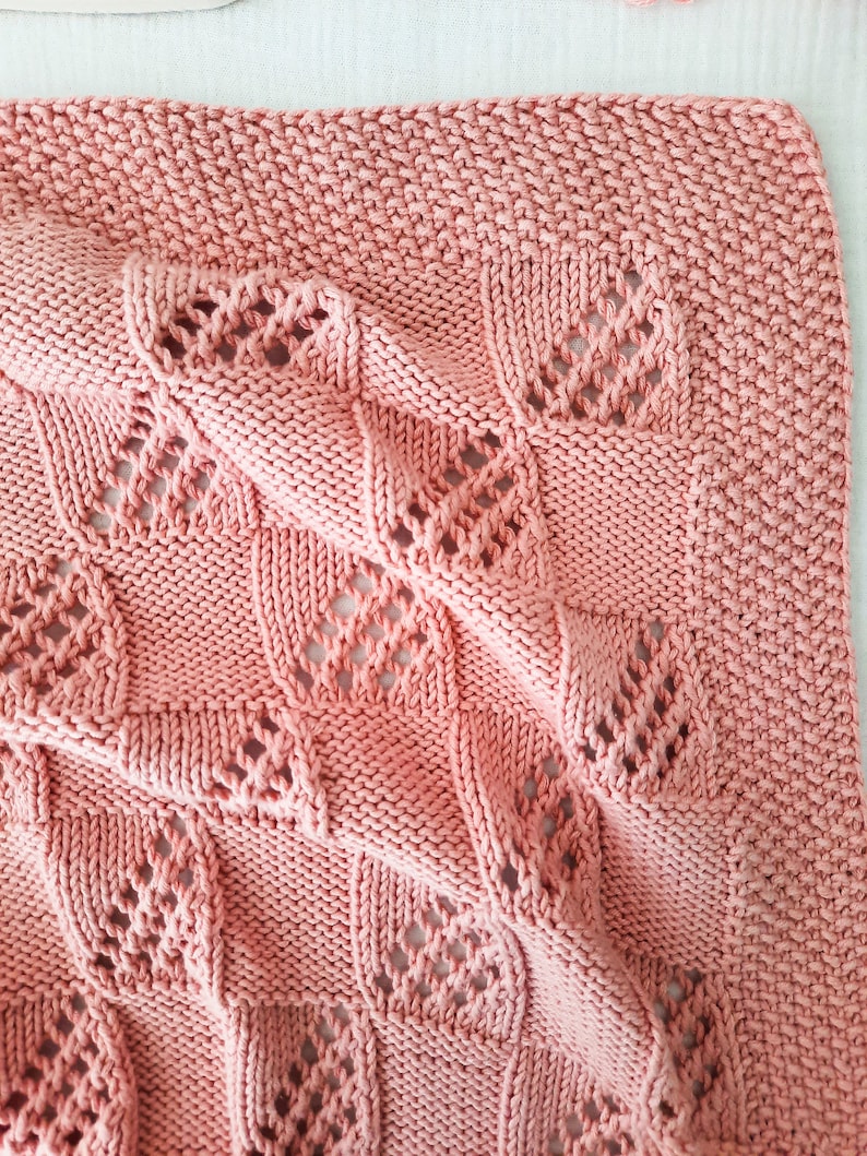 Knitting Pattern, Baby Blanket, Throw, PDF, Instant Download, Baby ...