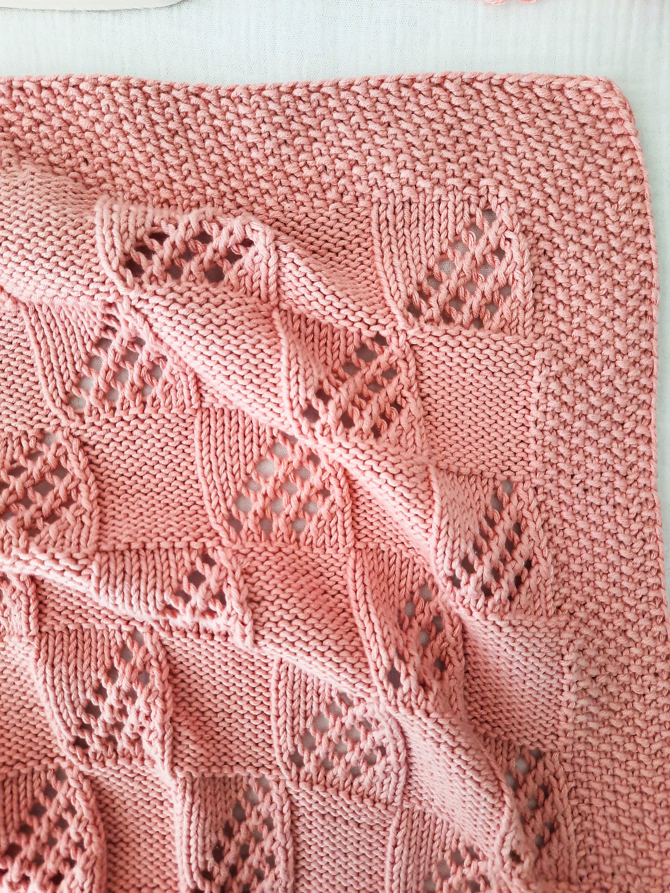 Knitting Pattern, Baby Blanket, Throw, PDF, Instant Download, Baby ...