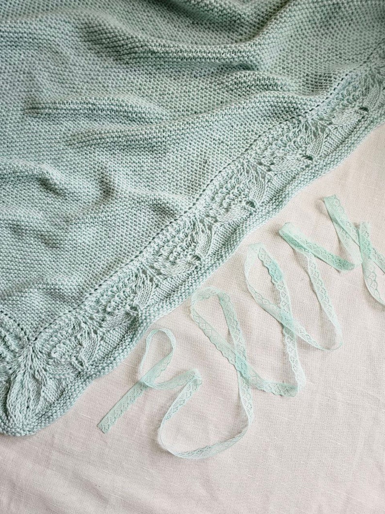Baby Blanket Knitting Pattern, Square Throw, Beginner to Intermediate ...