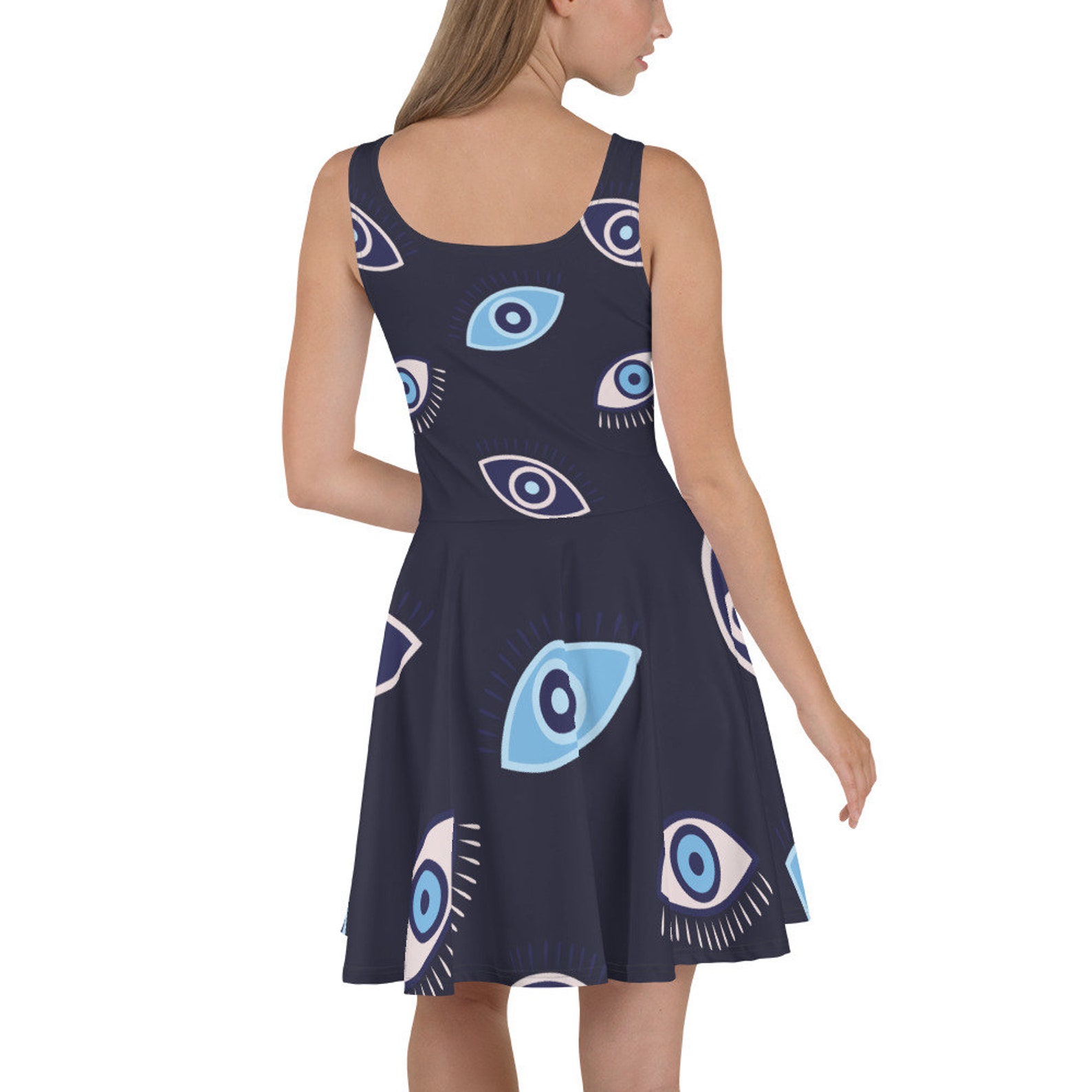 Evil Eye Womenskater Dress - Etsy