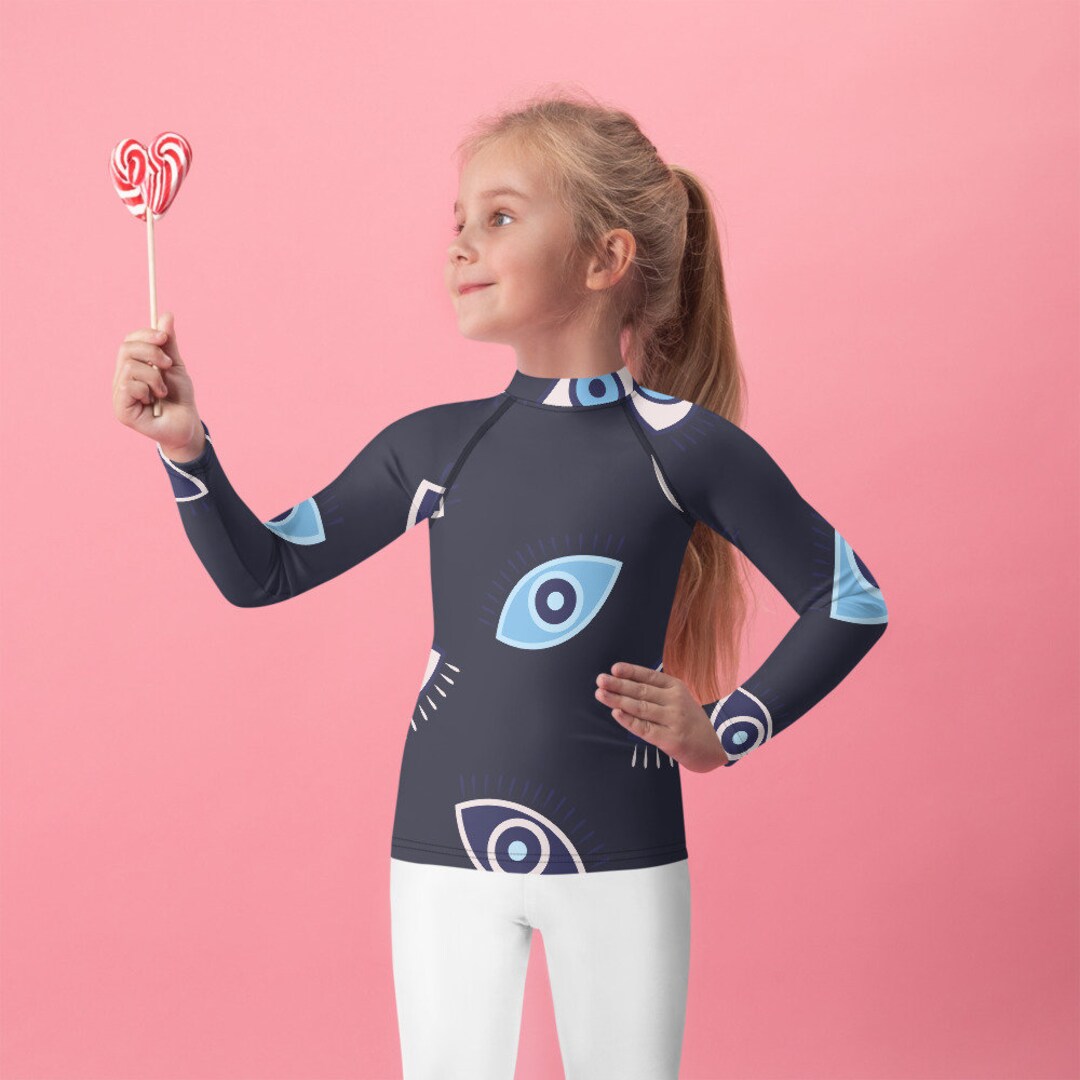 EVIL EYE Kids Rash Guard - Etsy