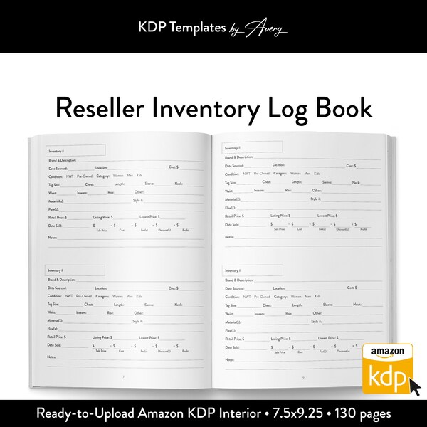 Reseller Planner - Etsy