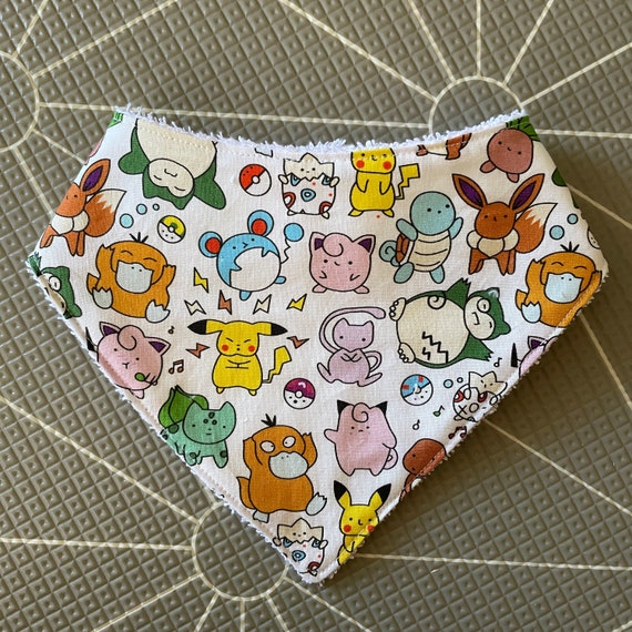 Pokemon Cartoon Bandana Dribble Bib Baby - Etsy