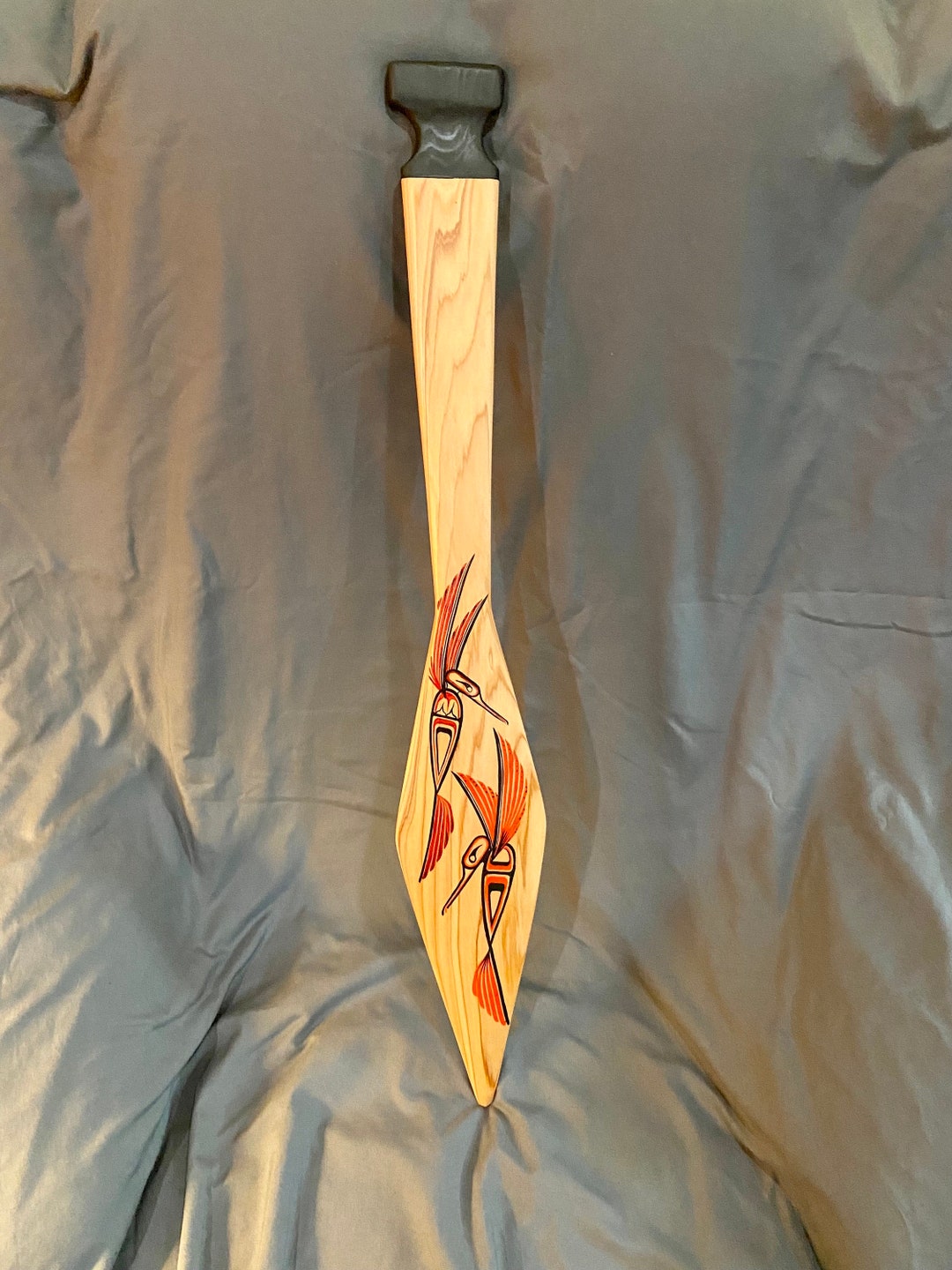 Cedar Carved Paddle - Etsy