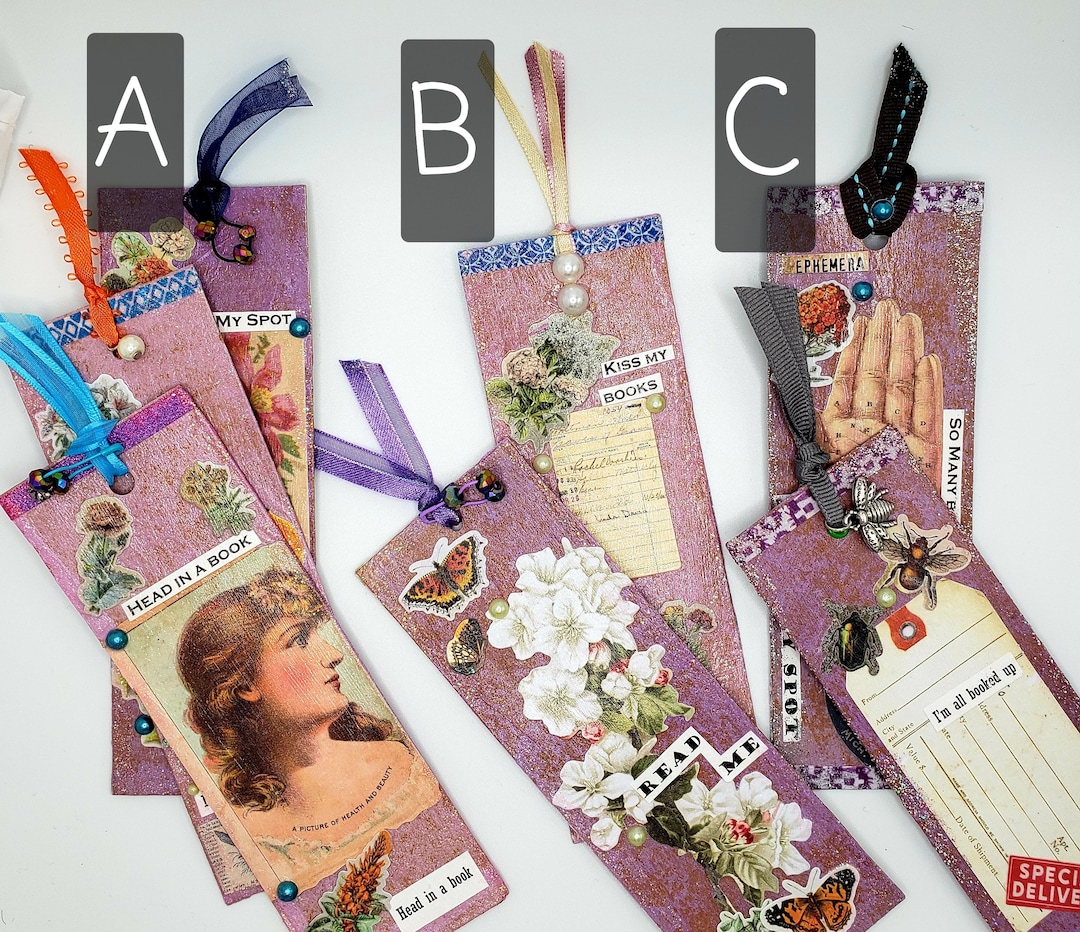 Collage Bookmarks - Etsy