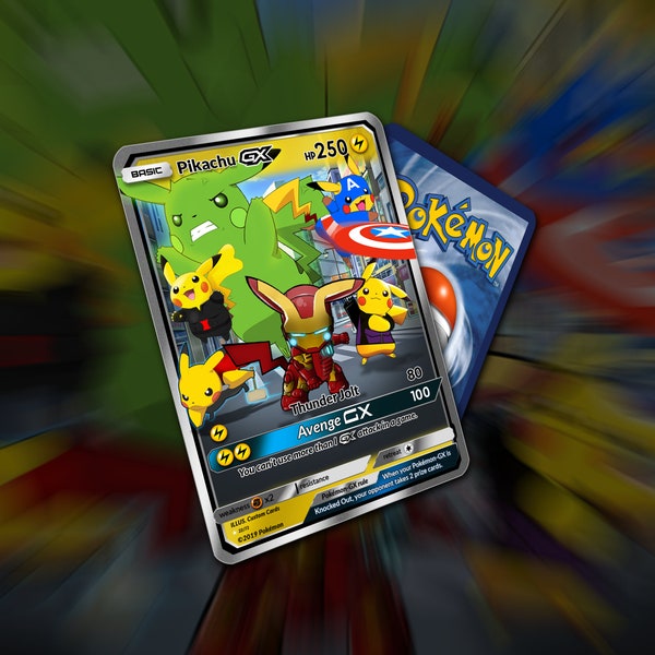 Thick Pikachu Card - Etsy