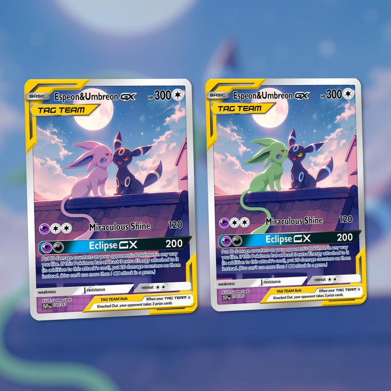 Umbreon and Espeon Binder - Etsy