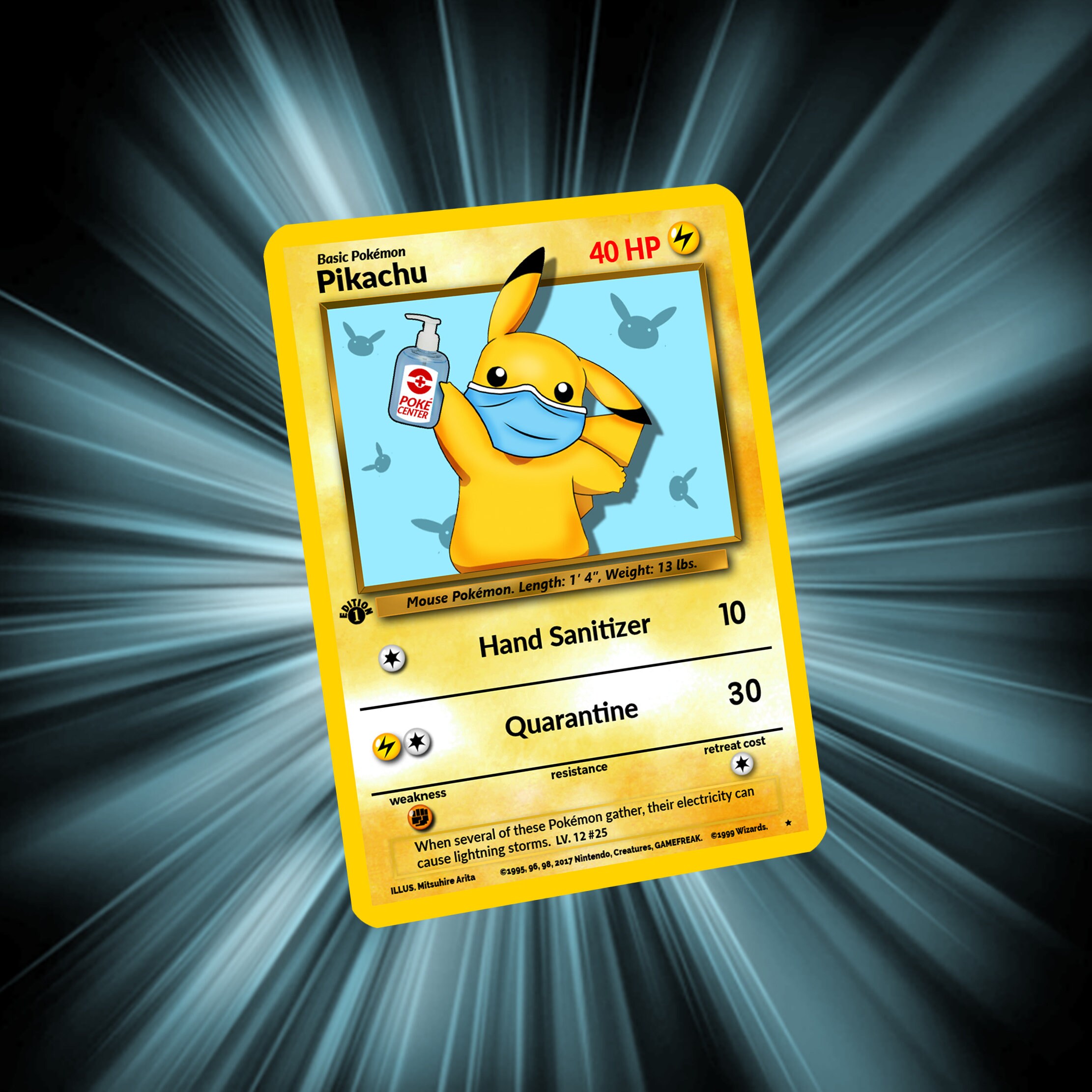 Pokemon Pikachu Card