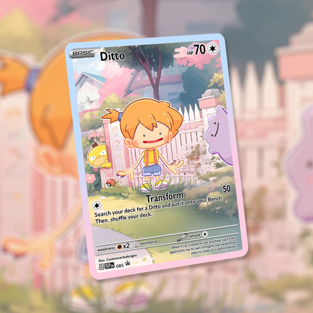 Misty Ditto Card! Custom Made! - Etsy