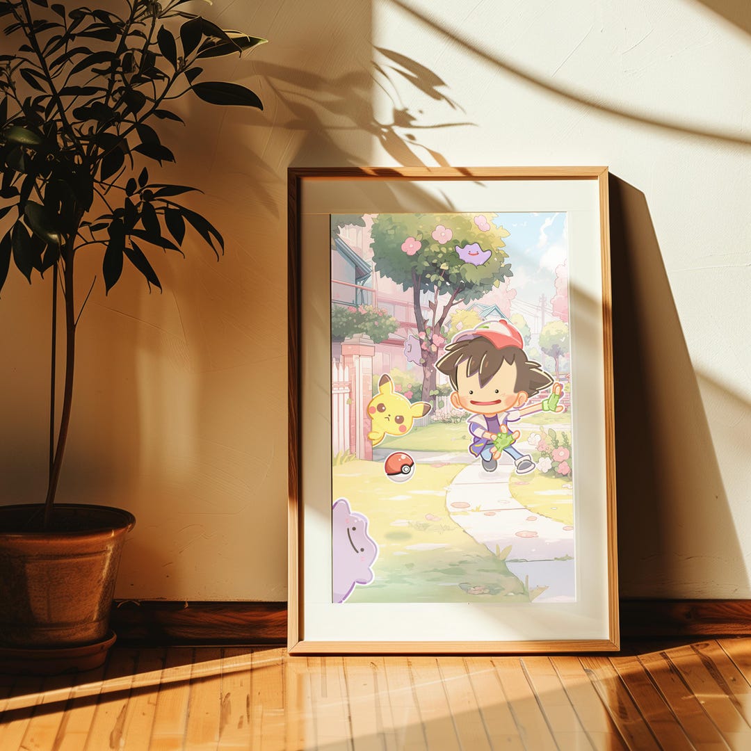 Ash Ditto Digital Poster - HD A4 SIZE - Etsy UK