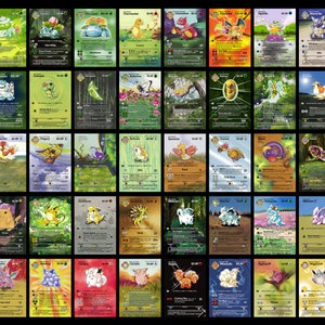 151 Full Art Base Set Custom Made tracked Shipping - Etsy