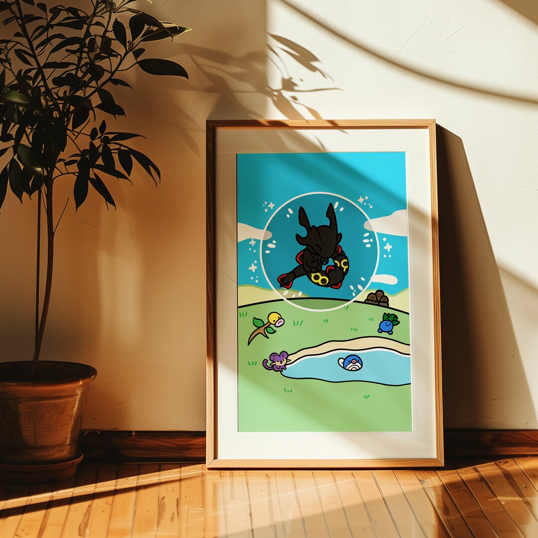 Shiny Rayquaza Poster Art! Digital File! - Etsy