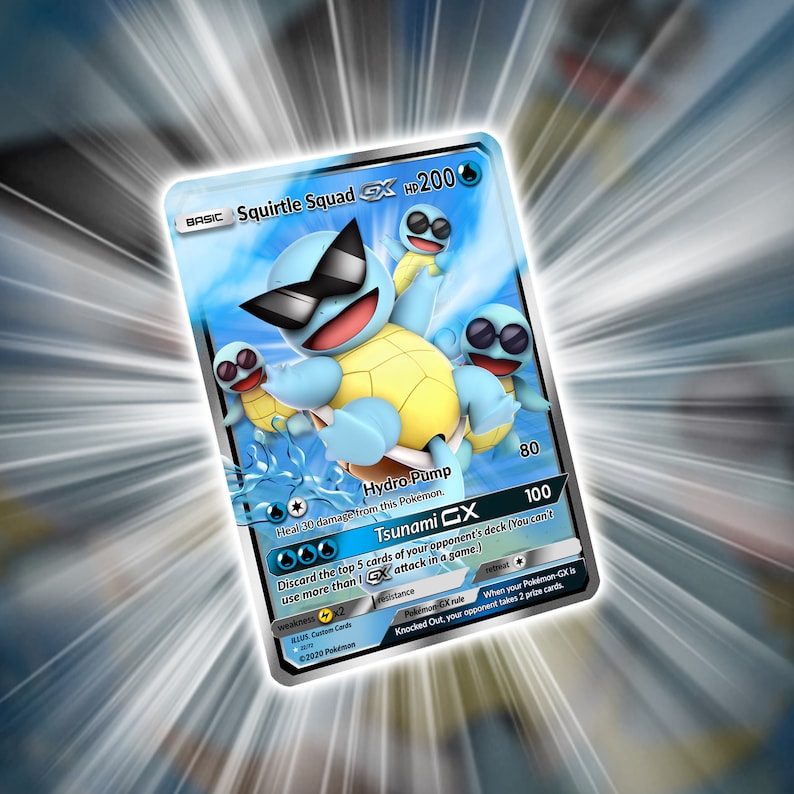 Squirtle Squad GX Custom Made - Etsy