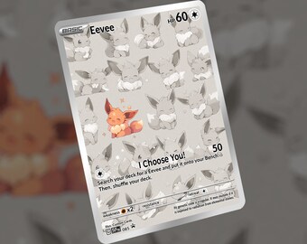 Custom Eevee Evolutions Pokemon Card - Etsy
