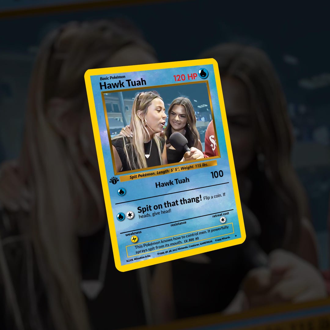 Hawk Tuah Card Custom Made - Etsy UK