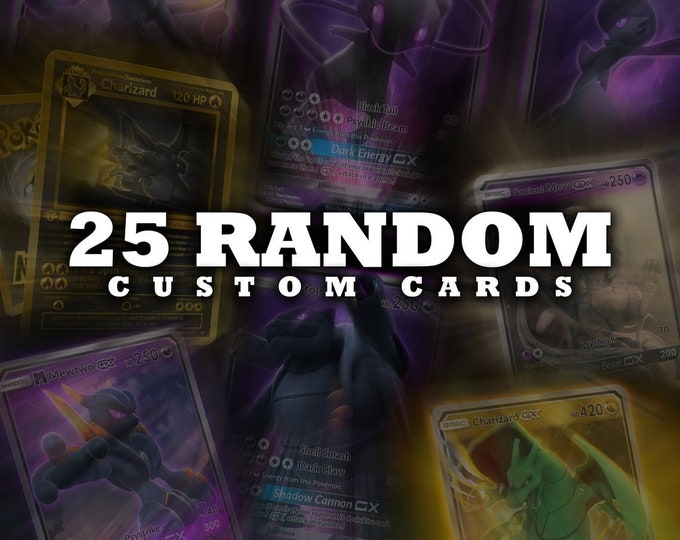 Mystery Bundle! 25 Random Custom Cards! - Etsy UK