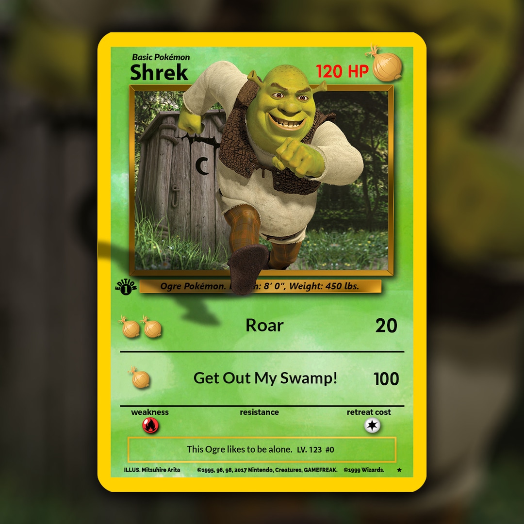 Shrek Card! Custom Made! - Etsy
