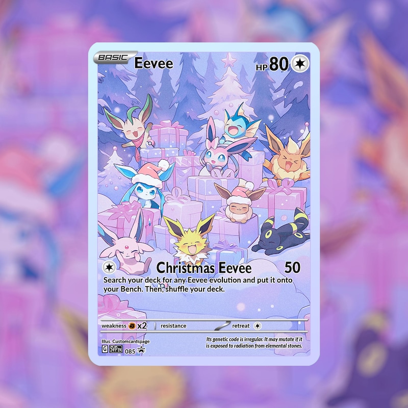 Binder Art Cards Eevee - Etsy UK
