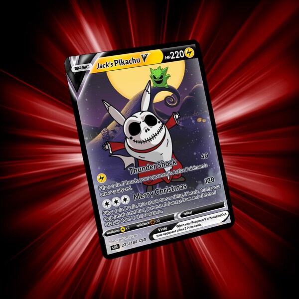 Fake Pikachu Card - Etsy