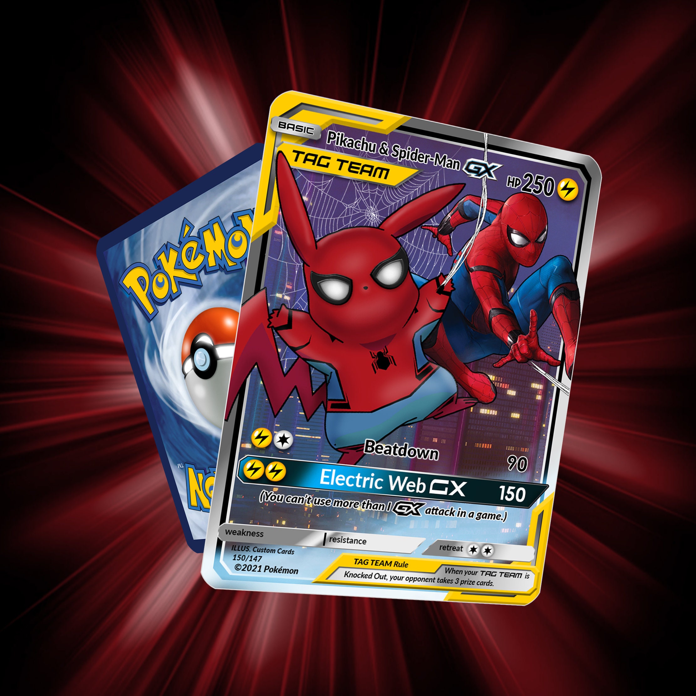 Pikachu Batman Spiderman