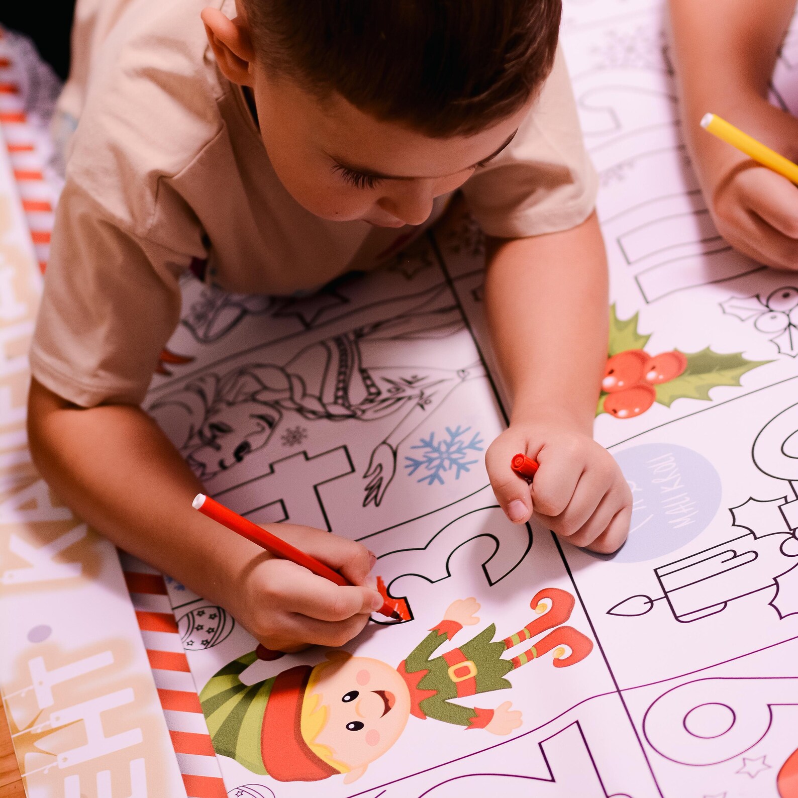 Christmas Coloring Pages, Giant Coloring Christmas Advent Calendar for ...