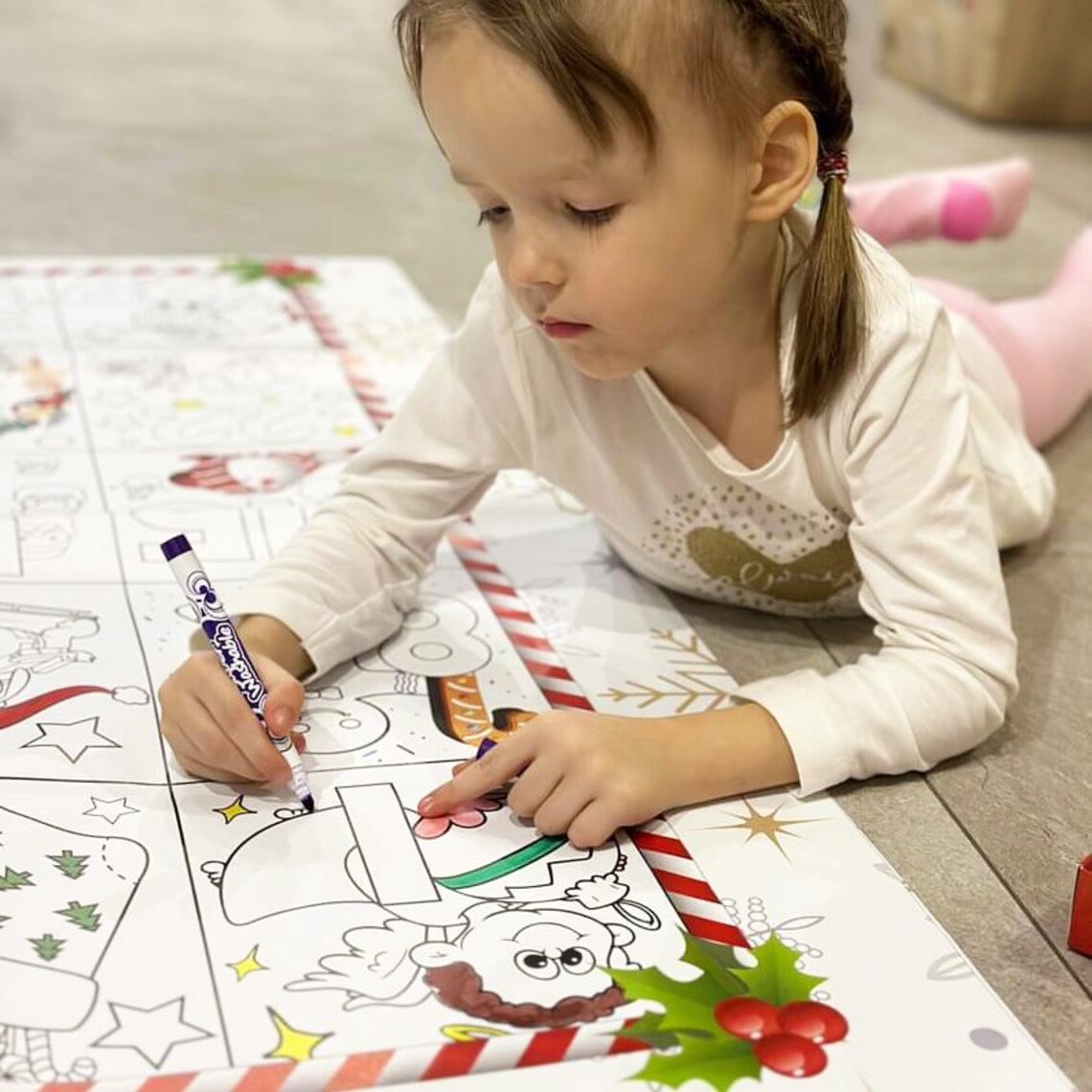 Christmas Coloring Pages, Giant Coloring Christmas Advent Calendar for ...