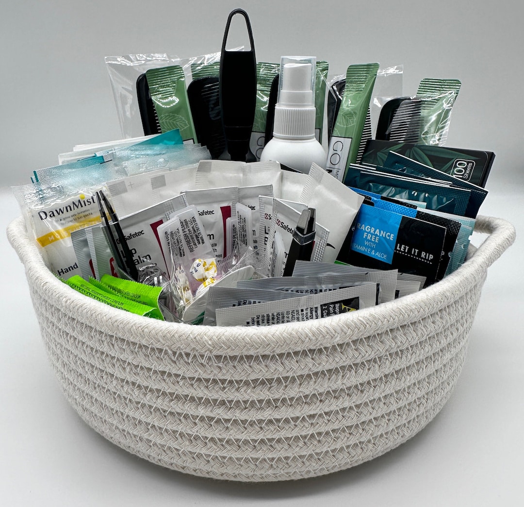 Medium Men's Event/wedding Bathroom Basket | Essential Basket ...