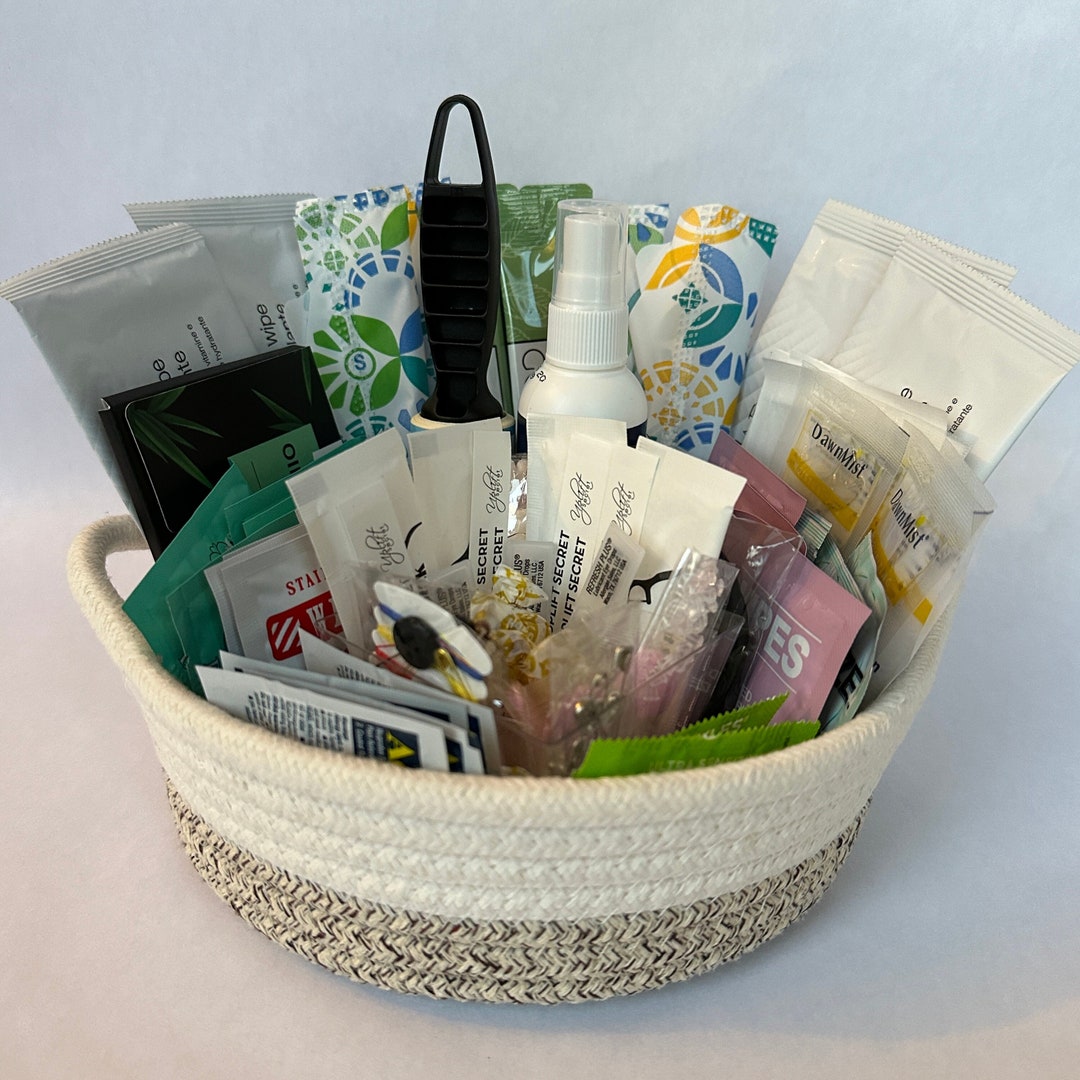 Small Women's Event/wedding Bathroom Basket Essential Basket ...