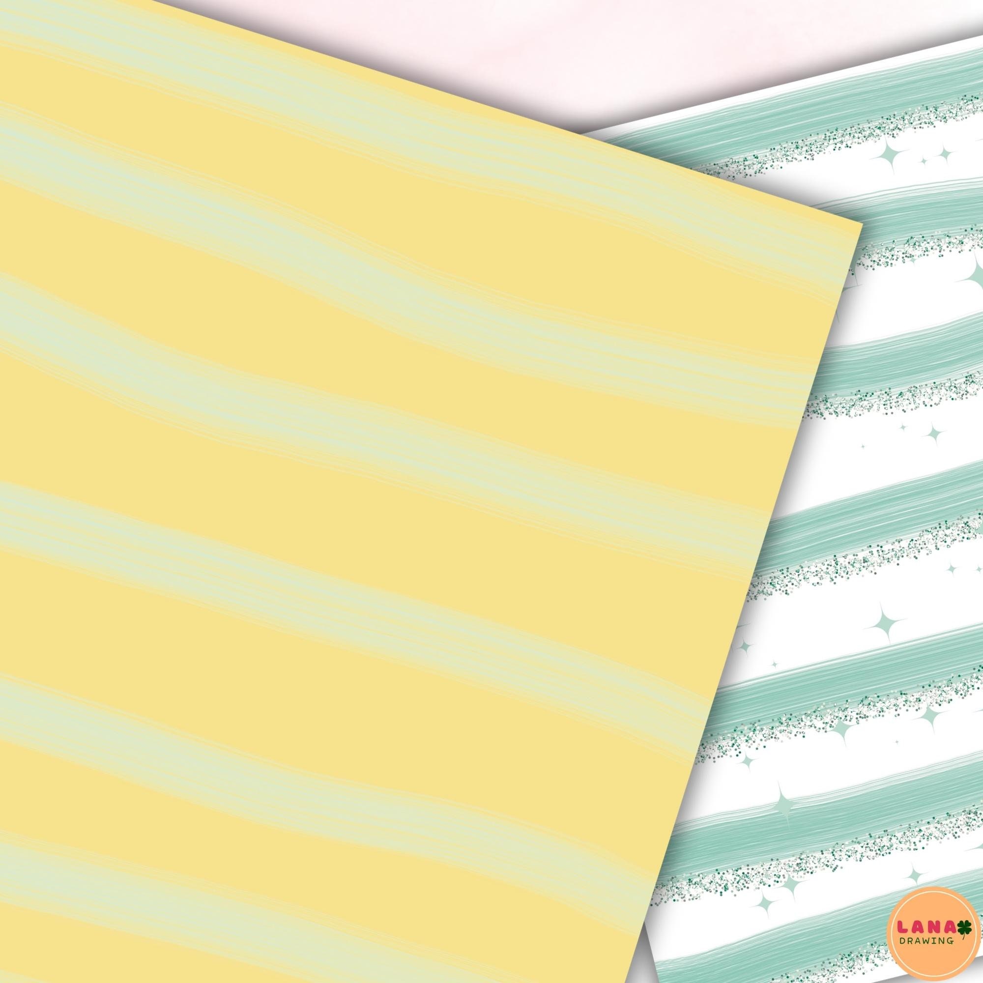 Doodle Digital Papers, Star Patterns, Pastel Brush Stroke Paper, Line ...