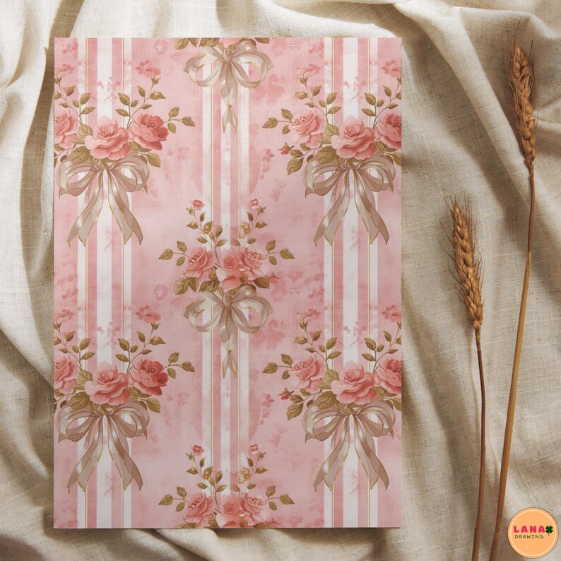 Vintage Digital Paper Pack, Shabby Chic Seamless Pattern, Vintage ...