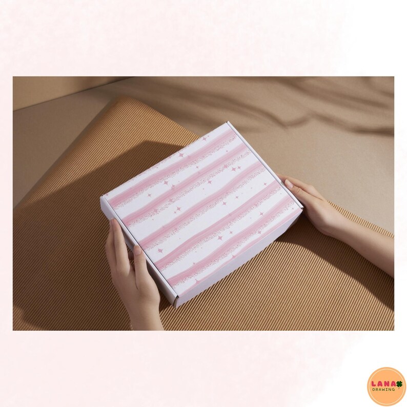 Doodle Digital Papers, Star Patterns, Pastel Brush Stroke Paper, Line ...